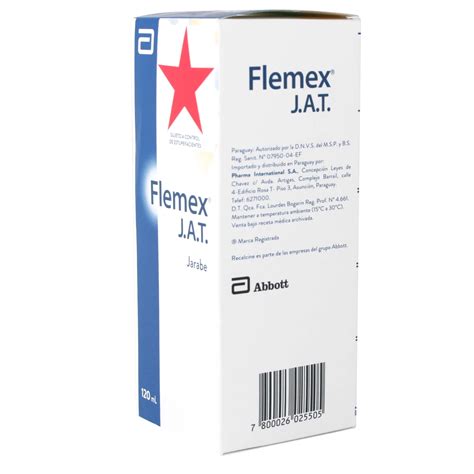 Flemex Jat Codeina 7 5 Mg 5ml Jarabe 120 Ml Cruz Verde