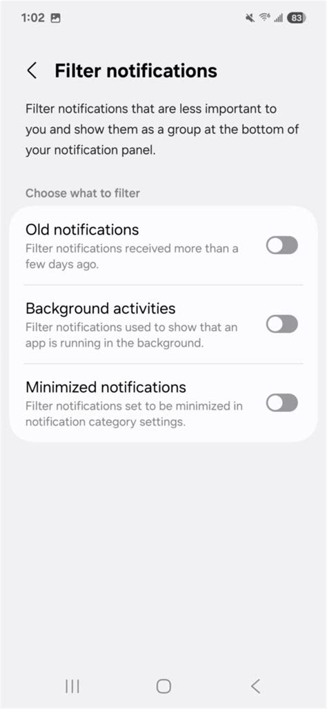 Samsungs Giving One Ui 7 Tools To Filter Notifications Android Authority