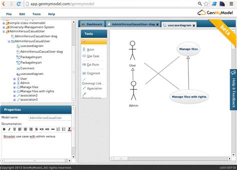 uml broader use case with admin versus casual user stack overflow