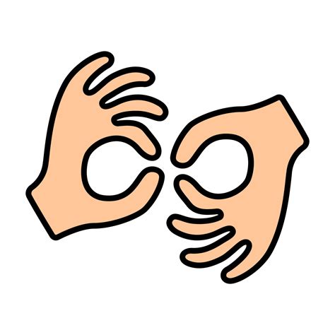 Sign Language Line Icon Deaf Dumb Deaf Mute Speech Gesture