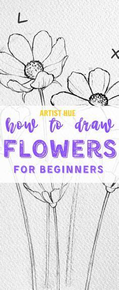 12 Flower Drawing Easy Tutorials For Beginners To Draw Flower Drawing
