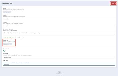 How To Make A Flip Switch Field In Craft Cms