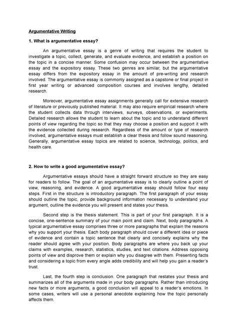 8 4 Argumentative Writing Argumentative Writing What Is Argumentative Essay An Argumentative