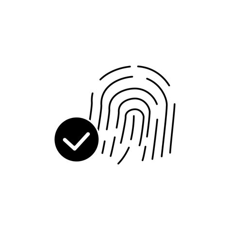 Biometric Authentication Concept Line Icon Simple Element Illustration Biometric