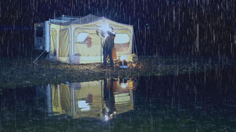 4k🌧우중캠핑caraban노지캠핑오마카세 파라다이스비가 그친 물안개속 동화같은 캠핑갬성캠핑딸과함께 캠핑 Youtube
