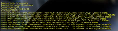 warning texture report an error · issue 69 · gdi4k unreal openland