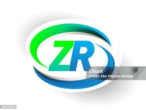 초기 문자 로고 회사 이름 컬러 블루와 그린 Swoosh 디자인 0명에 대한 스톡 벡터 아트 및 기타 이미지 0명 개념 개념과 주제 Istock