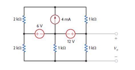 Solved 1find V0in The Circuit Below Using