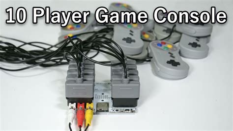 Diy 10 Player Game Console Esp32 Arduino Av Youtube