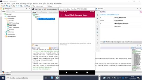 Genexus Al Compilar El Emulador No Me Muestra Mi Objeto Panel Ni