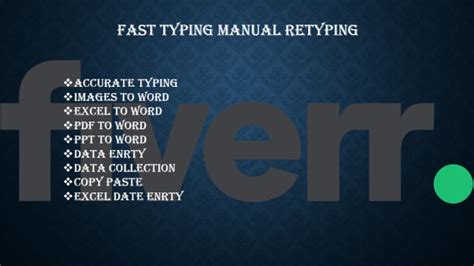 Do Specialize In Typing Retyping Data Entry And File Conversion By