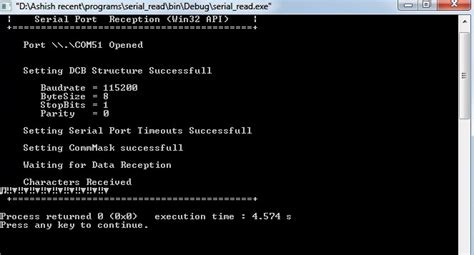c serial communication with arm microcontroller stack overflow