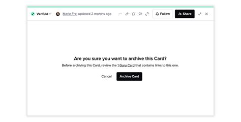 Archiving And Deleting Cards