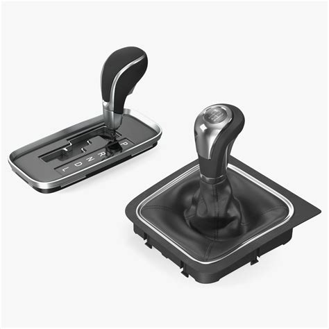 Car Transmission Shift Levers Set 3d Model 49 3ds Blend C4d Fbx
