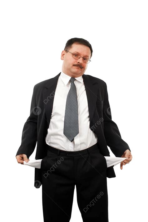 Man Turning His Empty Pockets Inside Poor Black Symbolic Male Png