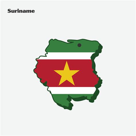 Suriname Nation Flag Map Infographic 20627742 Vector Art At Vecteezy