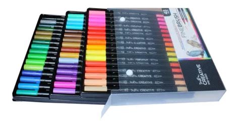 Marcadores De Cinzel De Ponto Duplo Indra Finebrusch Fine 48 Unidades Mercadolivre