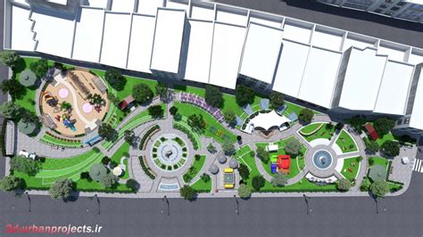 طراحی بوستان پارک کودک طرح شماره2