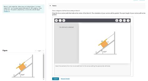 Solved Part A Block A With Weight W Slides Down An Chegg