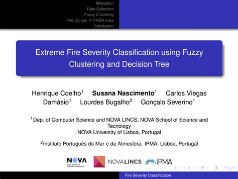 Pdf Extreme Fire Severity Classification Using Fuzzy Clustering And Decision Tree
