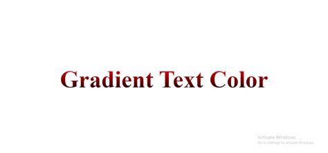 Css Text Gradient Color