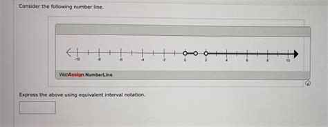 Solved Consider The Following Number Line 10 8 10