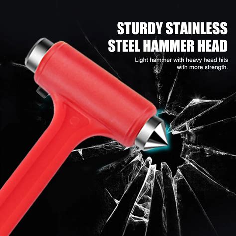 휴대용 자동차 안전 망치 창문 브레이커 비상 탈출 안전 도구 구명 안전 벨트 커터 구조 도구 Aliexpress