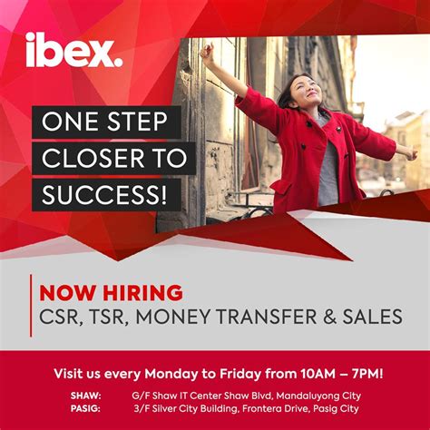 Ibex Philippines Apply Now At Ibex Shaw And Silver City Start Asap