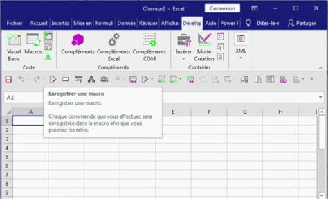 comment créer une macro sur excel