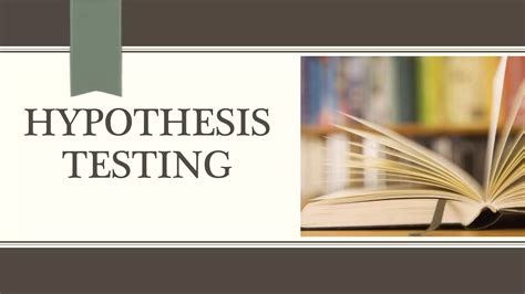 Hypothesis Testing Inferential Statistics Pt PPT
