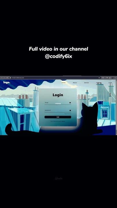 Animated Background Login Page Create In Html Css And Js Programming Asmr Program No