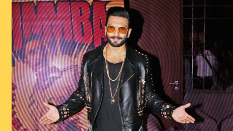 Ranveer Singh Simmba Promotion Look This Badass Leather Jacket Ranveer