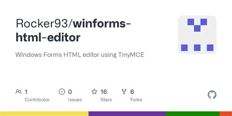 Github Rocker93winforms Html Editor Windows Forms Html Editor Using