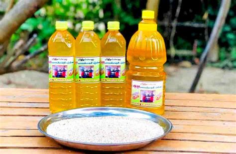 ပွင့်ဖြူမြို့နယ်၌ တစ်ပိုင်တစ်နိုင် မြေပဲဆီနှင့်နှမ်းဆီ ကြိတ်ခွဲရောင်းချသူများ ဈေးကောင်းရရှိပြီး