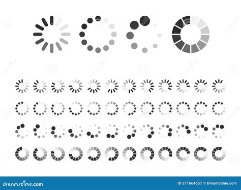 Loading Bar Icon In Flat Style Progress Indicator Vector Illustration On Isolated Background