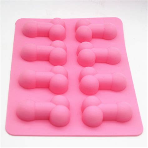 8 Holes Penis Mold Silicone Cake Mold Handmade Mold Chocolate Mould Ice Tray Cube Pudding Mould