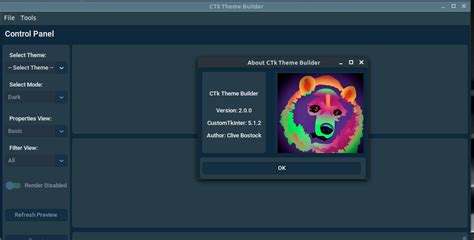 Ctk Theme Builder Update · Tomschimansky Customtkinter · Discussion 1531 · Github