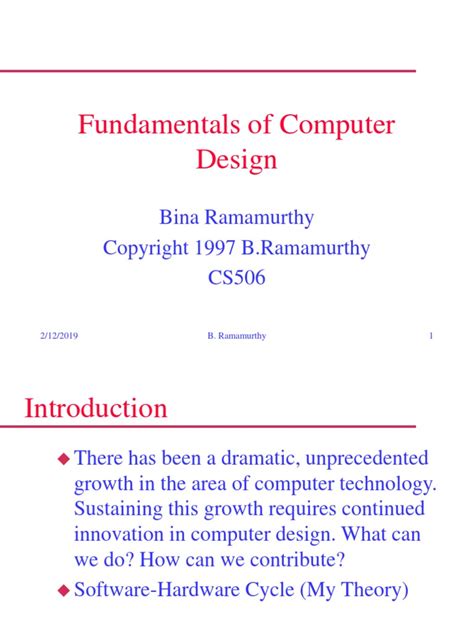 Lec 1 Pdf Central Processing Unit Computer Architecture