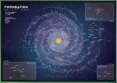 Map Of Isaac Asimovs Universe Explore The Galaxy