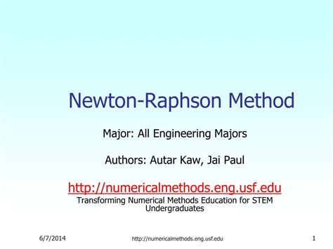 PPT Newton Raphson Method PowerPoint Presentation Free Download ID