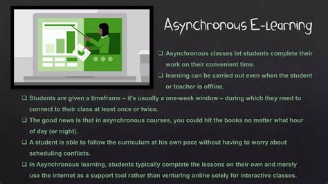 E Learning And Types Of E Learning Asynchronous And Synchronous E Learning Ppsx