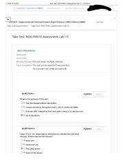 NDG Lab Cist Pdf PM Take Test NDG PAN Assessment Lab CIST