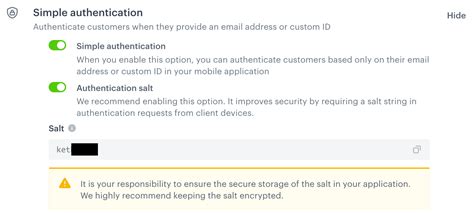 Simple Authentication Synerise Hub
