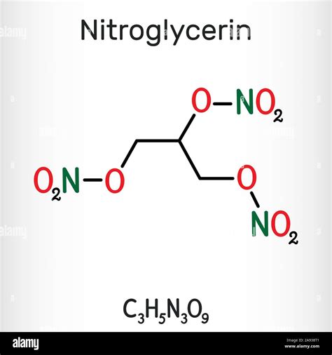 Nitroglycerin Structure نيتروجلسرين Nitroglycerin