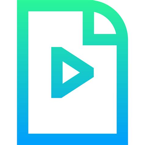 File Super Basic Straight Gradient Icon