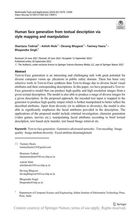 Human Face Generation From Textual Description Via Style Mapping And
