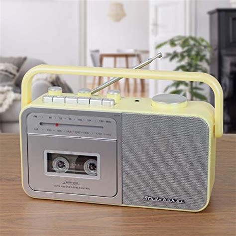 Studebaker Sb2130cs Portable Cassette Playerrecorder With Amfm Radio