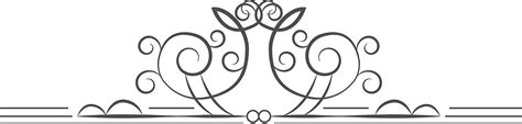 Decorative Header Classic Elegant Ornate Page Divider Design Style Line
