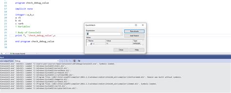 Solved Variables Value Not Showing While Debugging Openapi Fortran On