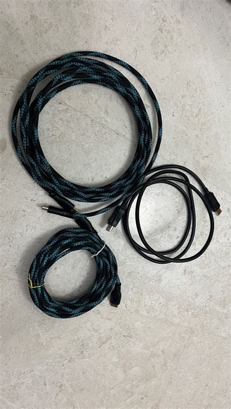 Hdmi Cables X3 Computers And Tech Parts And Accessories Cables And Adaptors On Carousell
